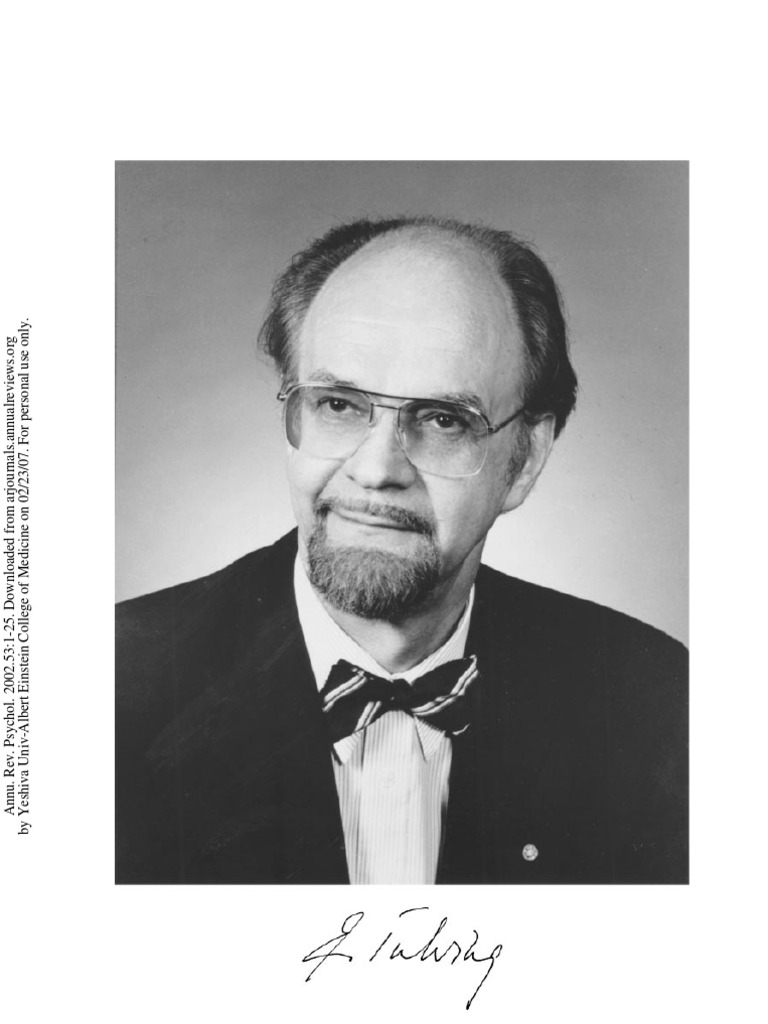 Tulving 2002 Memoria Episodica | PDF | Recall (Memory) | Memory