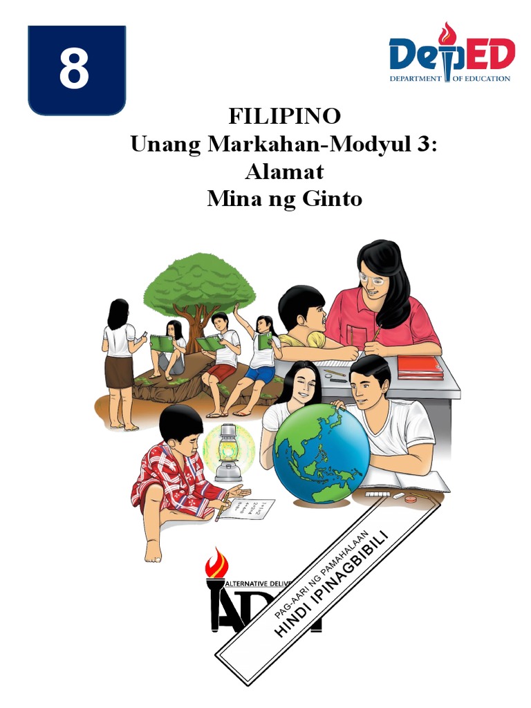 Filipino Unang Markahan-Modyul 3: Alamat Mina NG Ginto | PDF