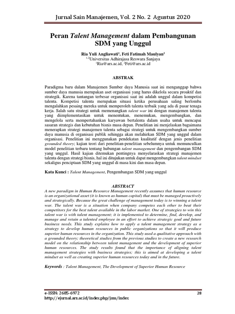 Manajemen Talenta Pdf