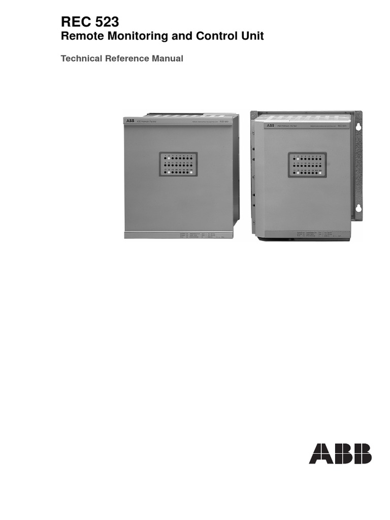 Remote Monitoring and Control Unit: Technical Reference Manual | PDF ...