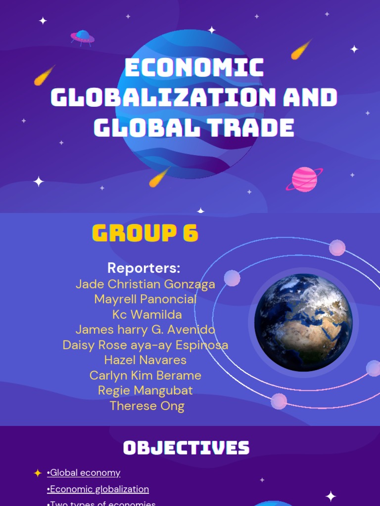 Economic Globalization and Global Trade 1 | PDF | Globalization | Free ...