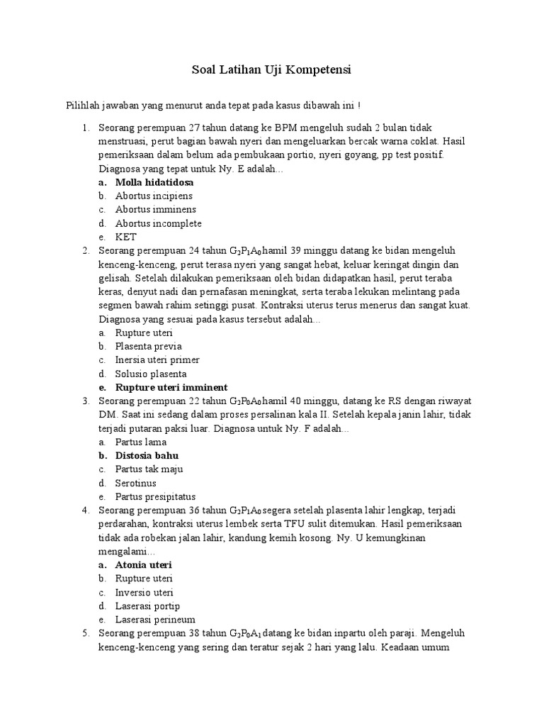Latihan Soal Ujikom | PDF