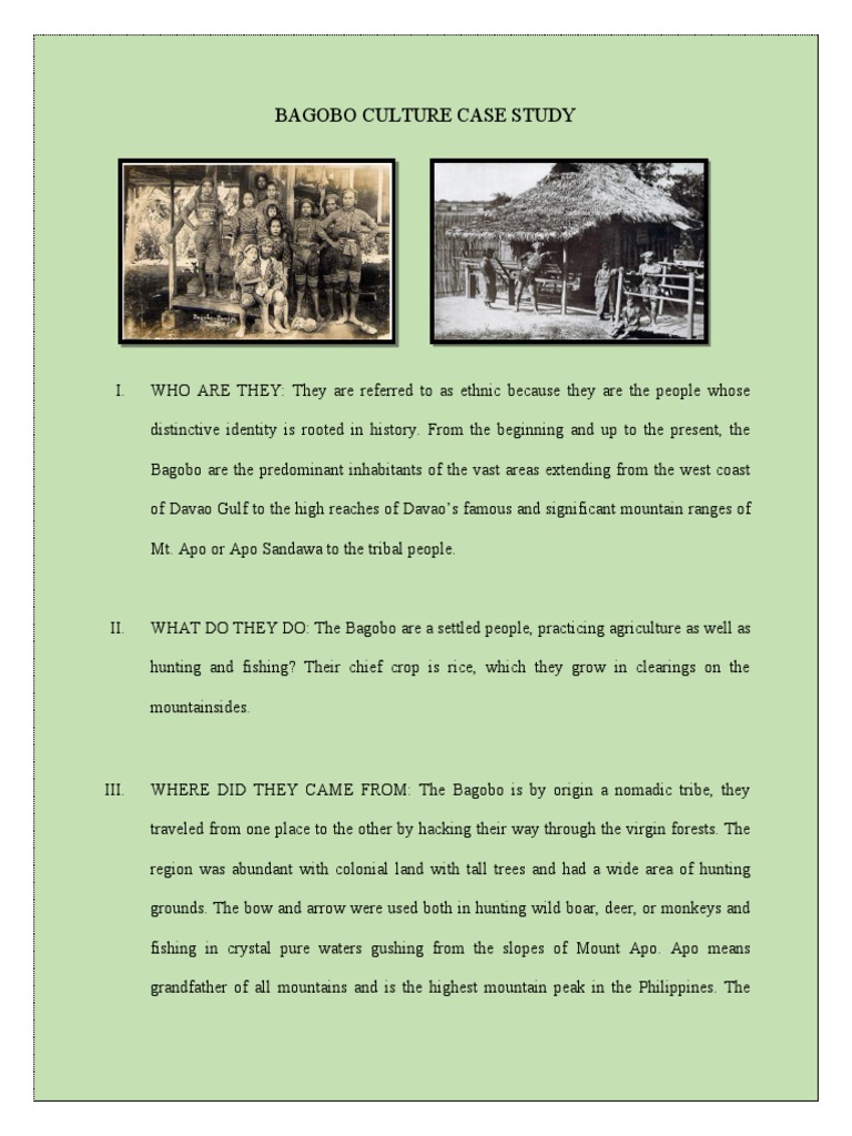 Bagobo culture: Rice-farming tribe from Mt. Apo | PDF | God