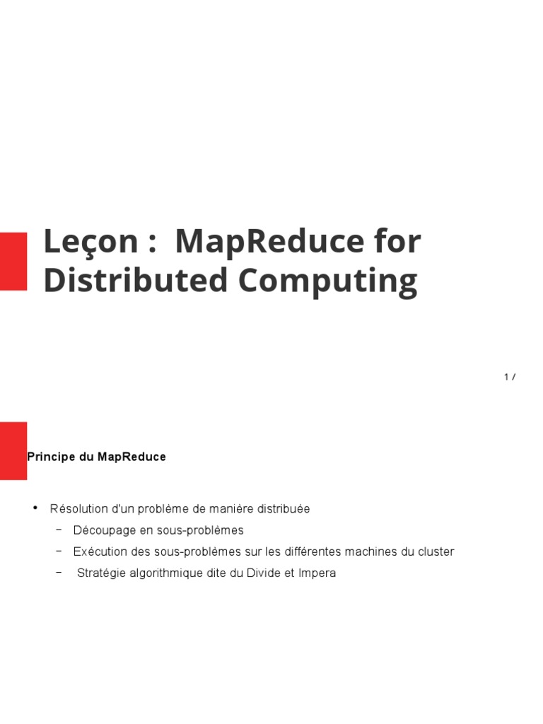 Leçon - Hadoop MapReduce c3 | PDF | MapReduce | Apache Hadoop Leçon - Hadoop MapReduce c3 | PDF | MapReduce | Apache Hadoop
