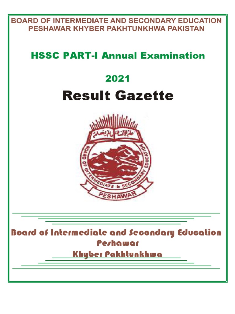 HSSC 11th A 2021 | PDF