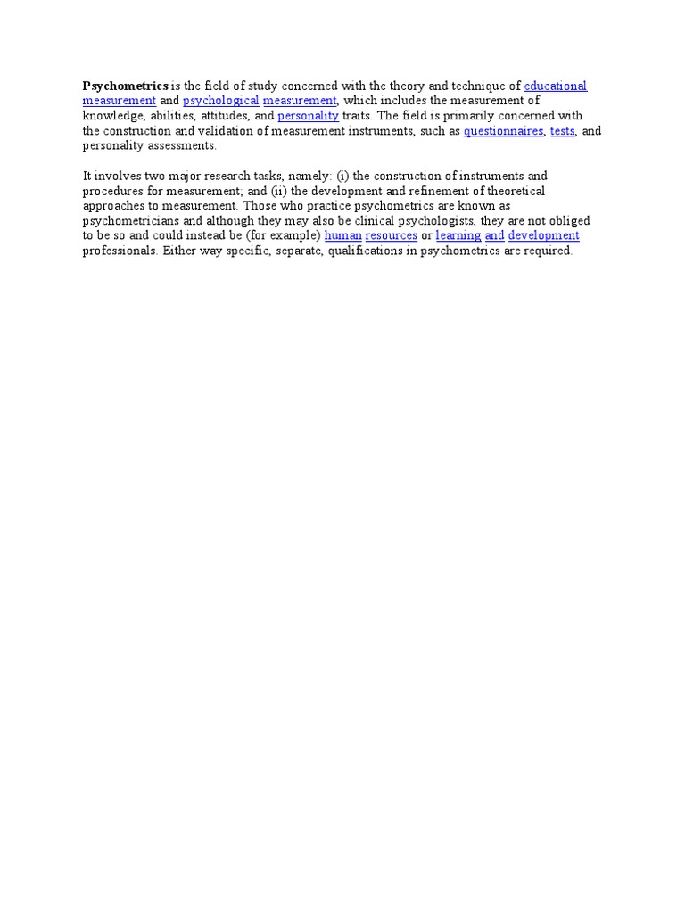 Short Notes of Psychology | PDF