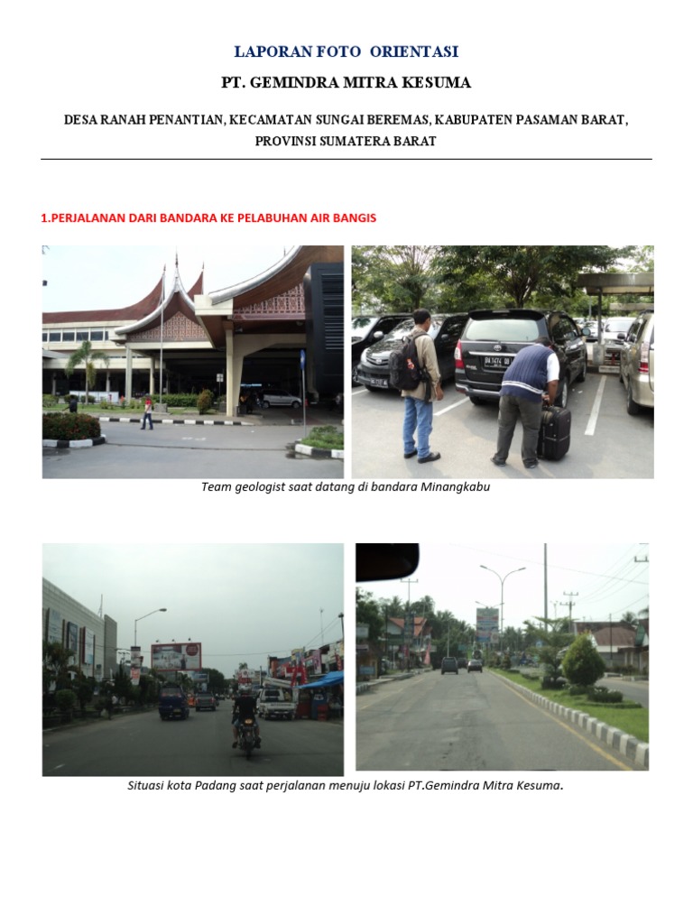 Lampiran Foto Orientasi PT - GMK | PDF