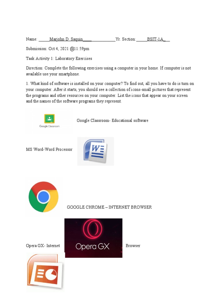 IT 101 Unit 2 Activity | PDF | Operating System | Web Design