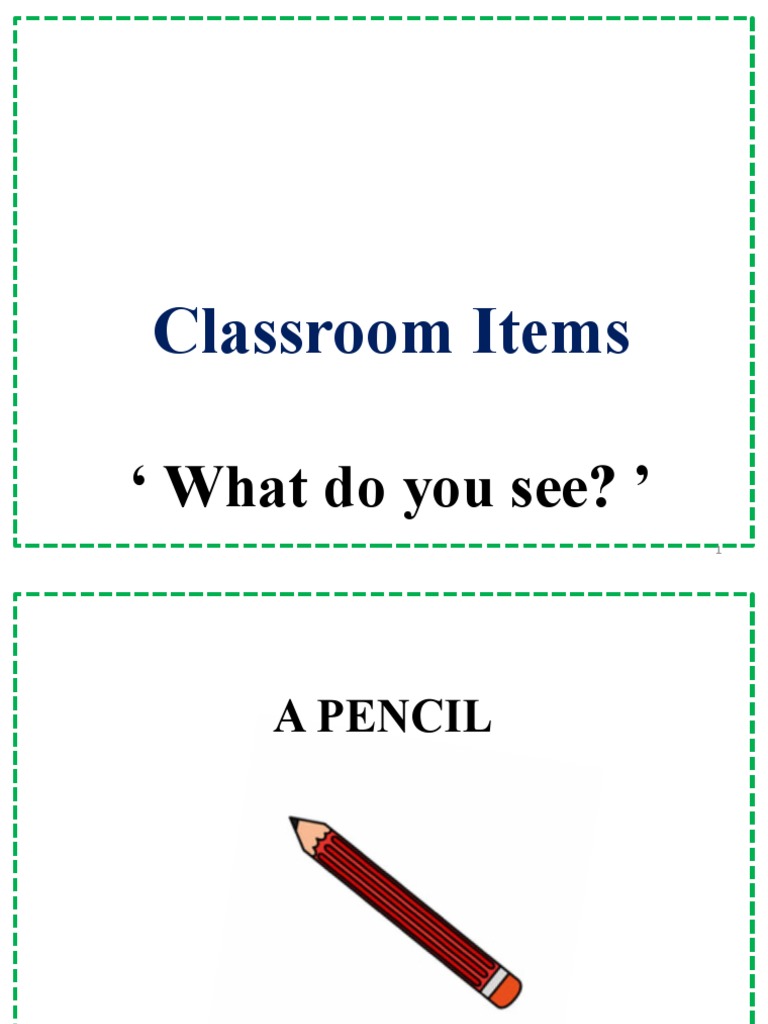 Classroom Items: What Do You See? ' | PDF | Art