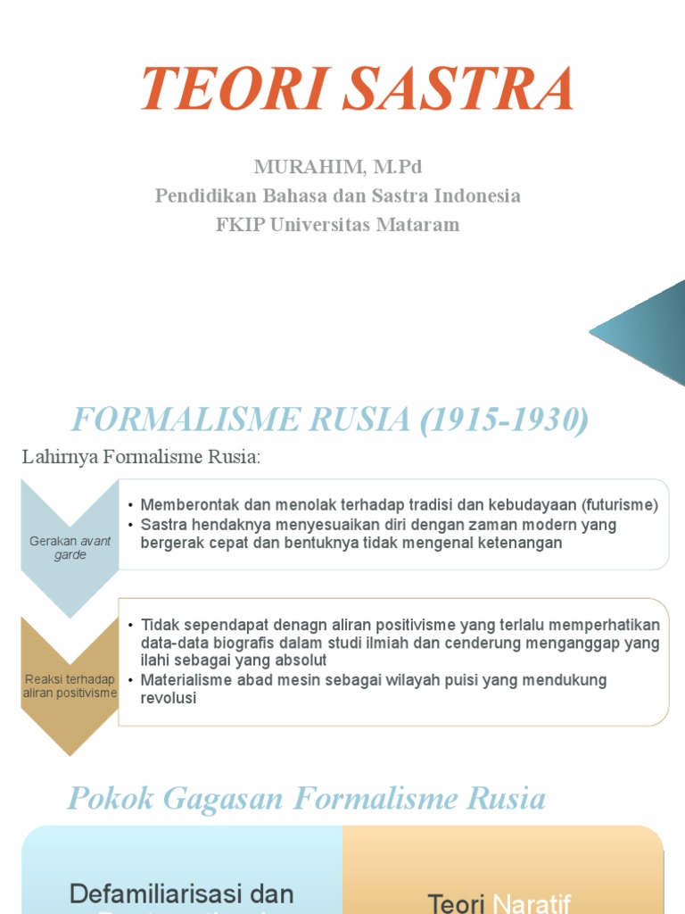 Teori Formalisme | PDF | Ilmu Sosial