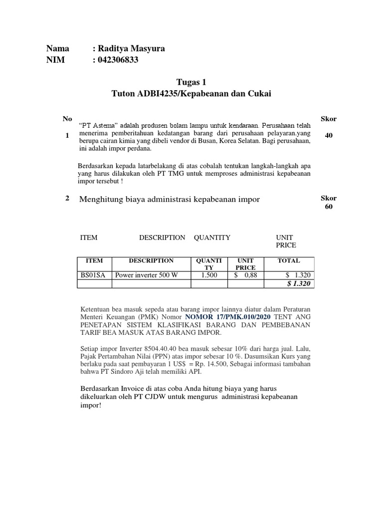 Tugas 1 - ADBI4235 - 2021.1 | PDF