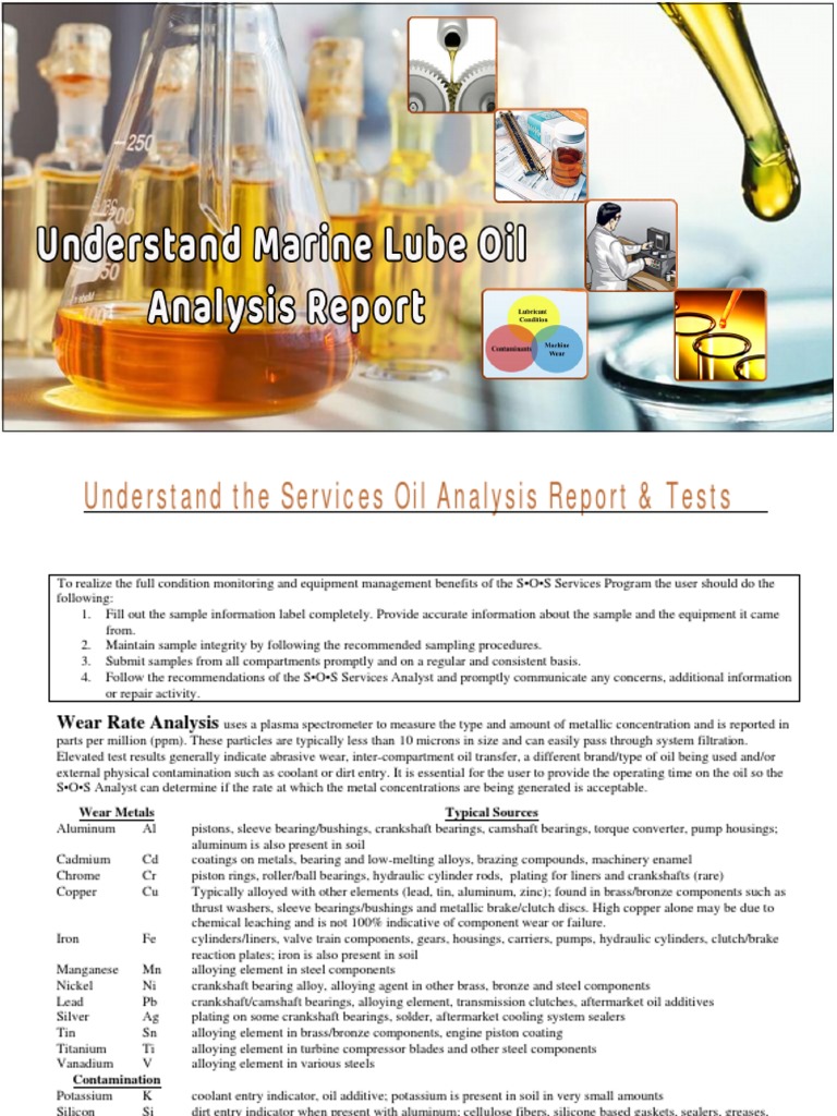 Understanding Oil Analysis Tests | PDF | Wear | Motor Oil