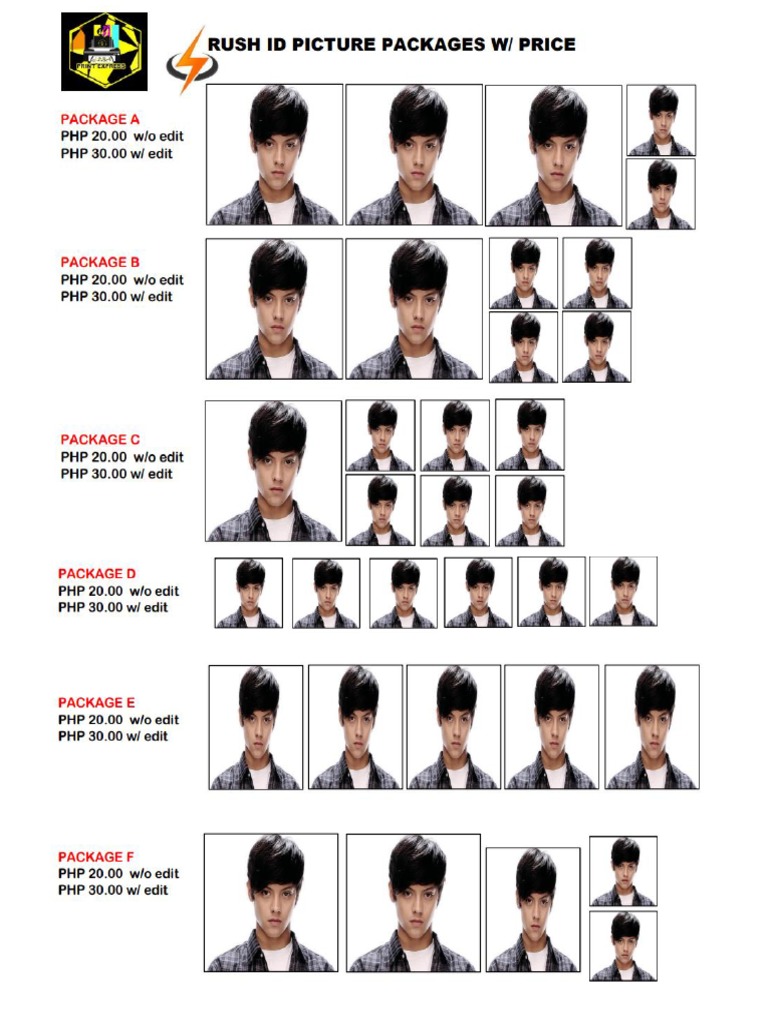 Rush Id Picture - Layout Packages | PDF