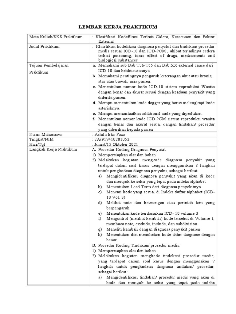 Rizky Abdullah - P17410203140 - 2C - TM 13 - LEMBAR KERJA PRAKTIKUM | PDF