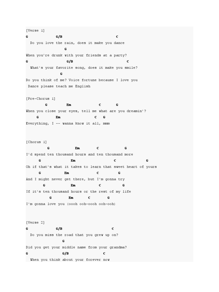 Verse 1 | PDF | Song Structure | Songs
