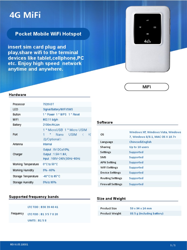 Mini MiFi EU en | PDF | Wi Fi | Microsoft Windows