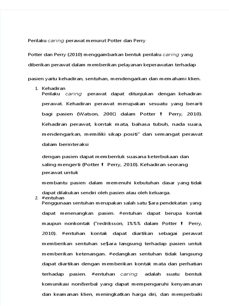 Perilaku Caring Perawat | PDF