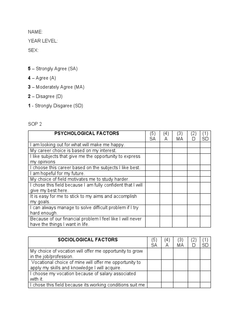Survey Questionnaire 101 | PDF | Communication | Applied Psychology