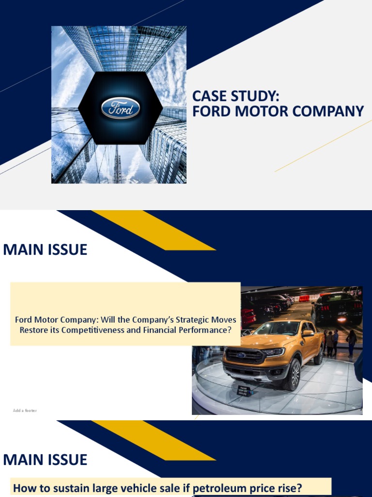 Case Study Ford Motor Company | PDF | Ford Motor Company | Sport ...