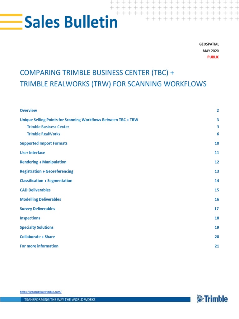 Software Trimble RealWorks Vs TBC Comparativa 0520 | PDF | 3 D Computer ...
