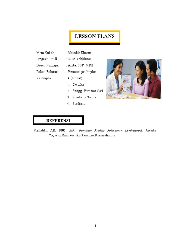 Kelompok 4 (Lesson Pemasangan Plans Implant) | PDF | Karier & Perkembangan
