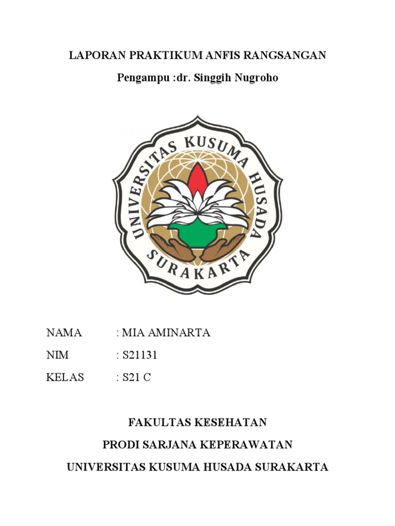 Praktikum ANFIS: Indera Peraba Kulit | PDF