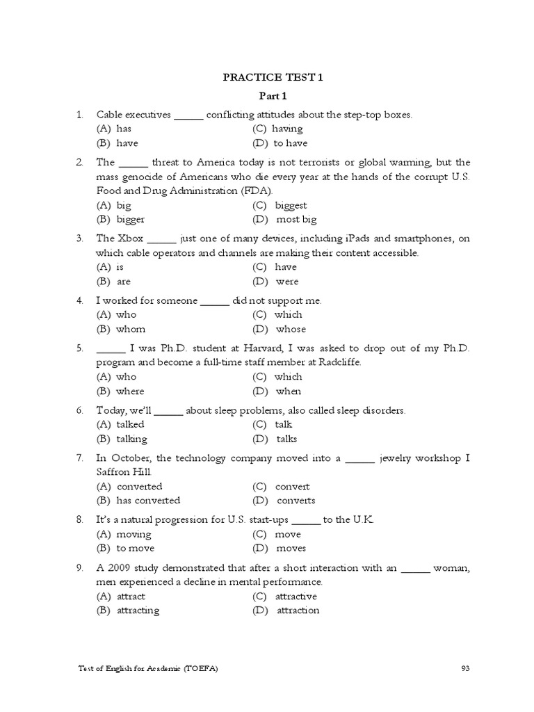 Practice Test 1 | PDF | Presidents Of The United States | American ...