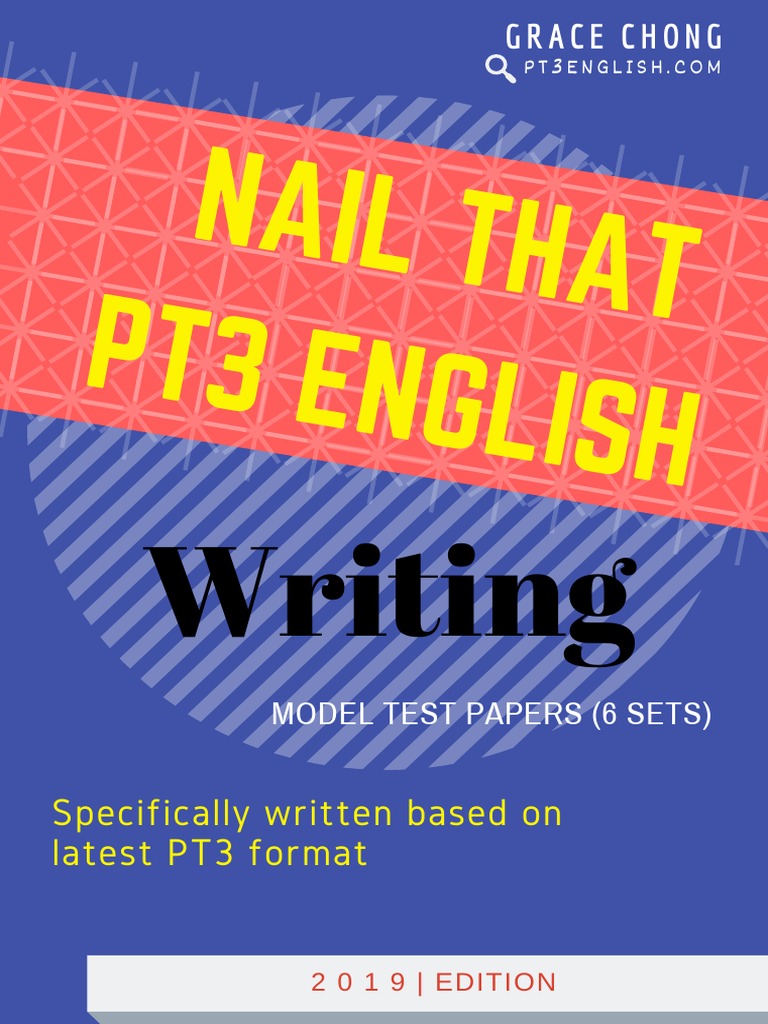 Writing PT3 2019 | PDF | Water | Drink