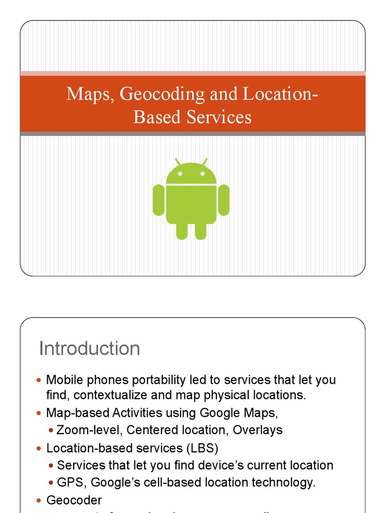 Maps, Geocoding & Location-Based Services | PDF | Location Based ...