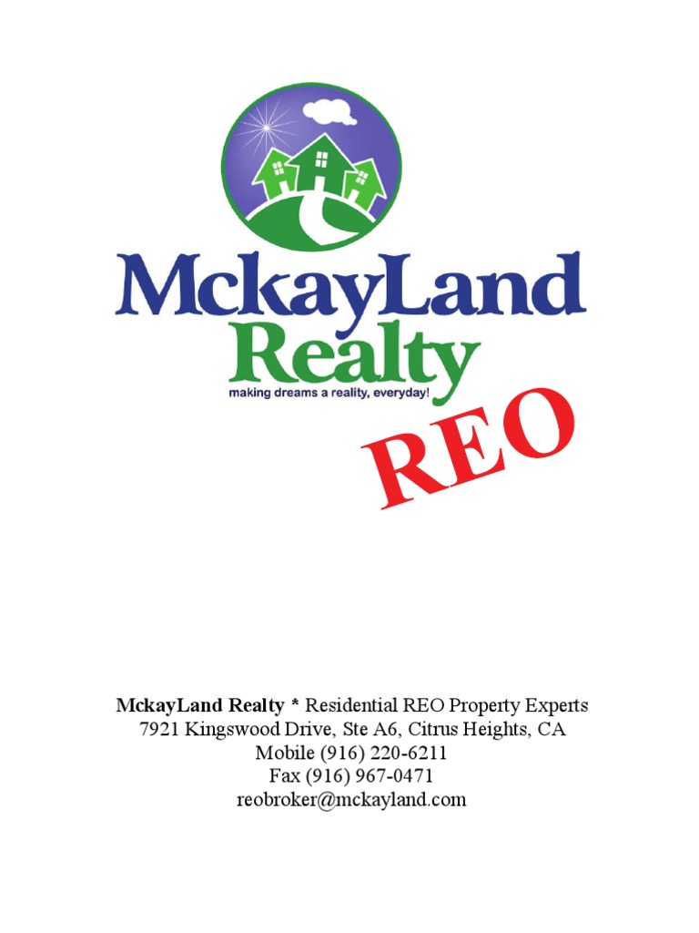 REO Resume in PDF | PDF | Real Estate Owned | Real Estate Broker