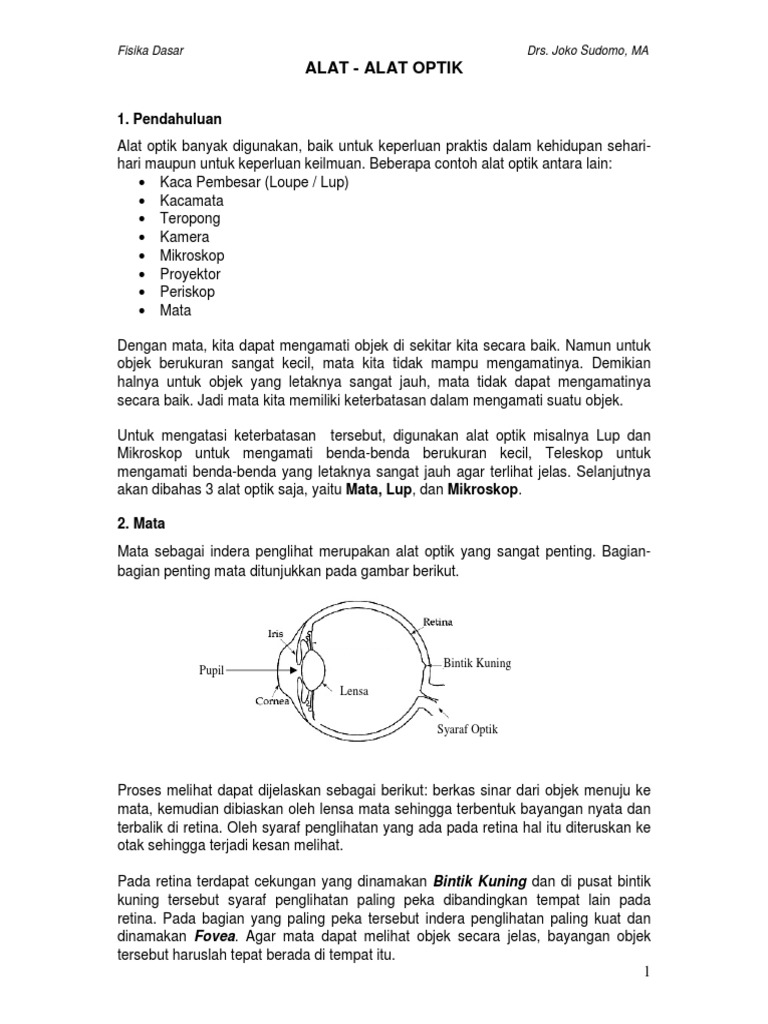 5+Alat+Optik Mata | PDF | Pengembangan Diri