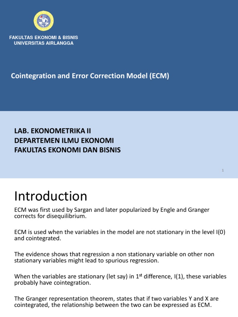 Lecture Notes Metrics Lab ECM | PDF | Statistics | Estimation Theory