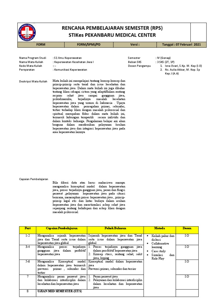 RPS Jiwa I 2021 | PDF
