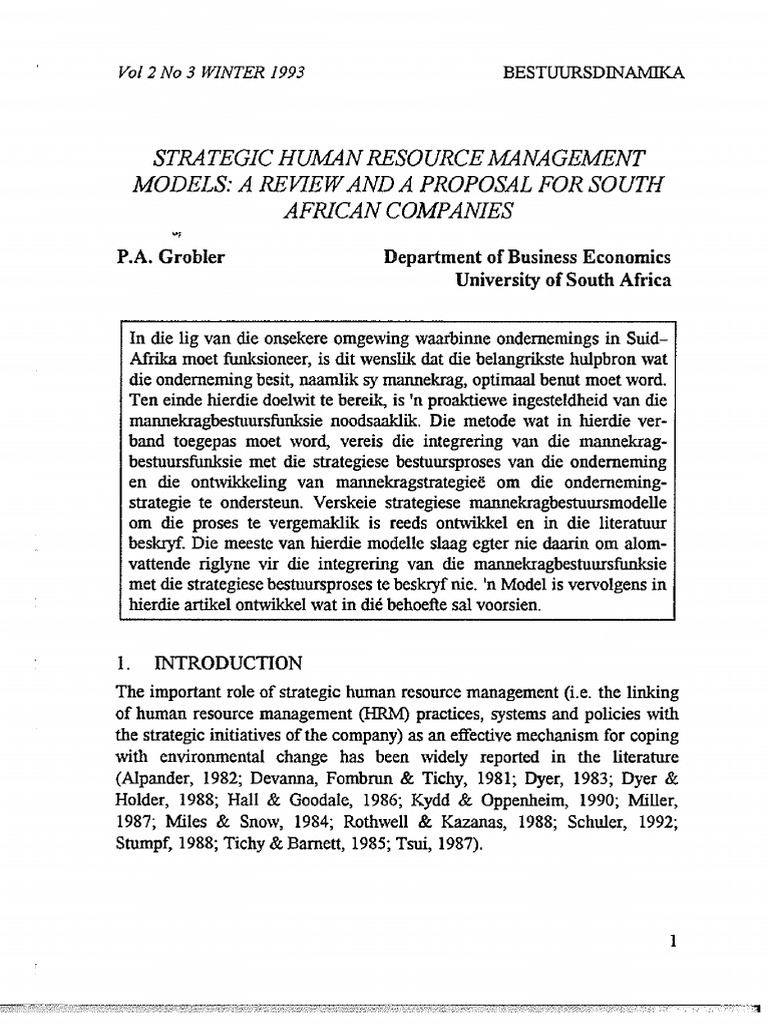 SHRM Models | Download Free PDF | Human Resource Management | Strategic ...