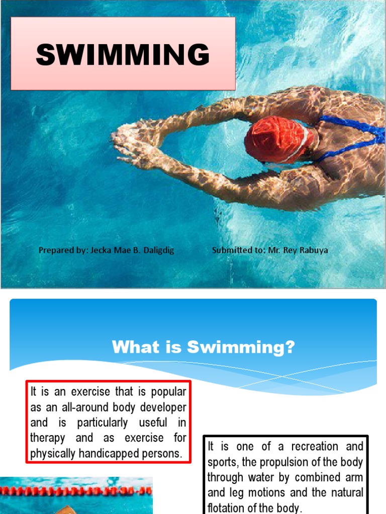 SWIMMING PPT JMD | PDF | Swimming | Swimming (Sport)