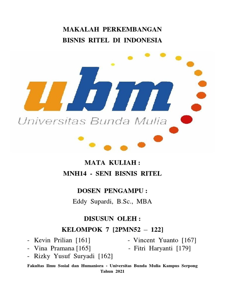 Perkembangan Bisnis Ritel Di Indonesia Pdf