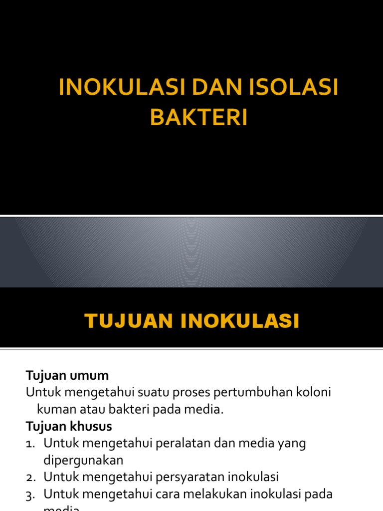 TEKNIK ISOLASI DAN IDENTIFIKASI BAKTERI | PDF