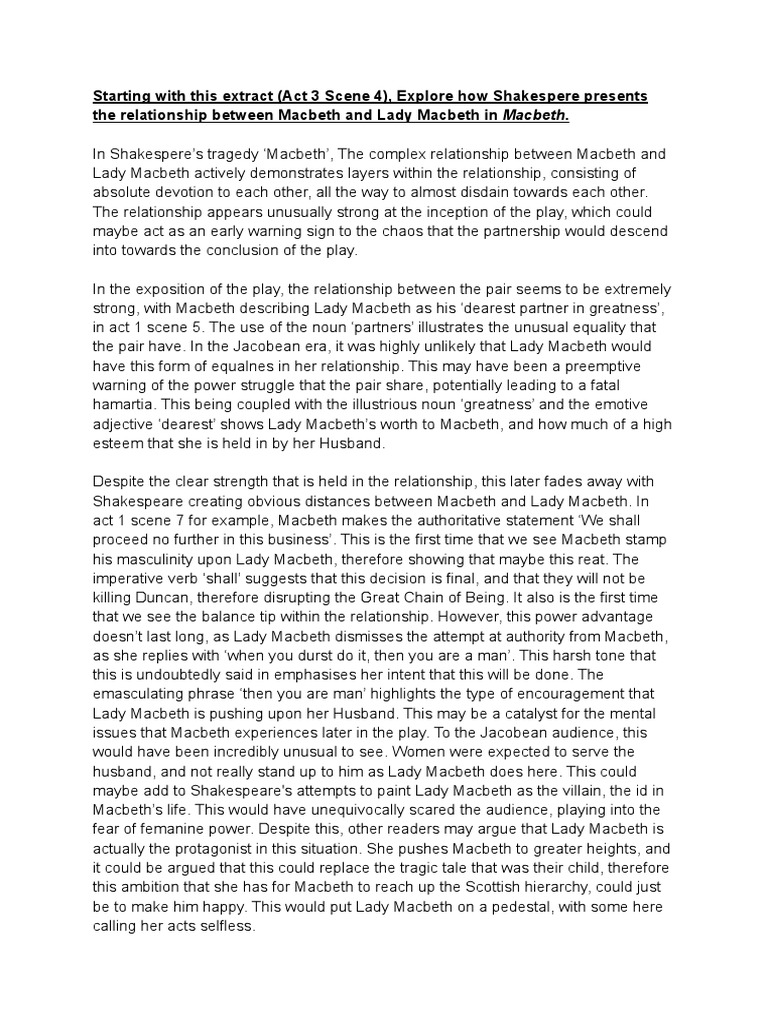 Dylan Sollis - Macbeth Homework-Revision | PDF | Macbeth | William ...