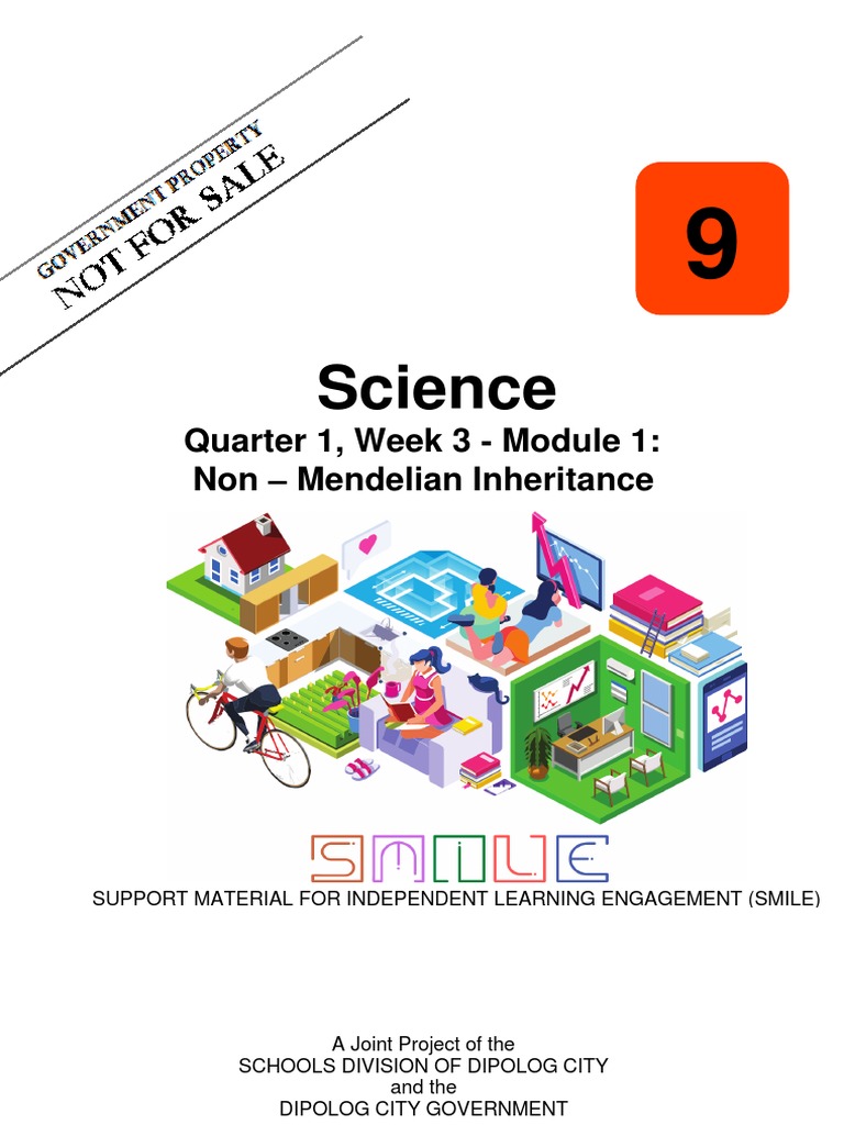 Science: Quarter 1, Week 3 - Module 1: Non - Mendelian Inheritance ...