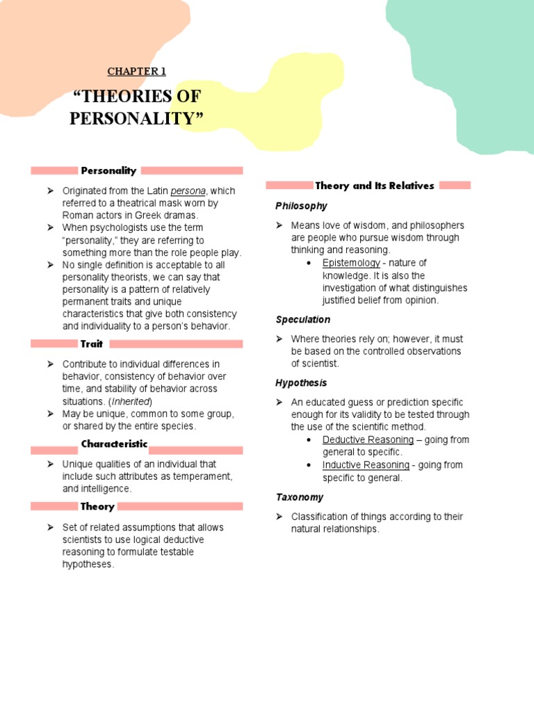 Chapter1, ToP | PDF | Theory | Reason