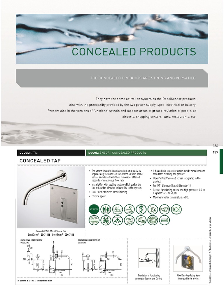 DOCOL CONCEALED PRODUCTS BROCHURE (English) | PDF