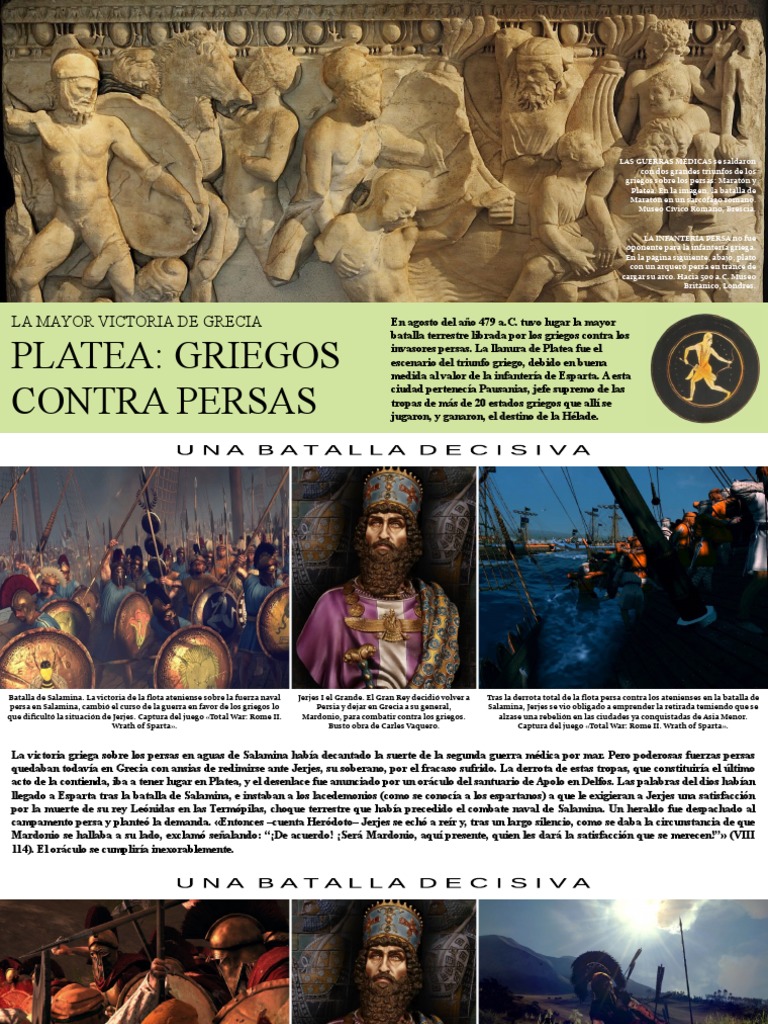 Platea, Griegos Contra Persas. La Mayor Victoria de Grecia. Última Versión | PDF | Guerras Greco ...