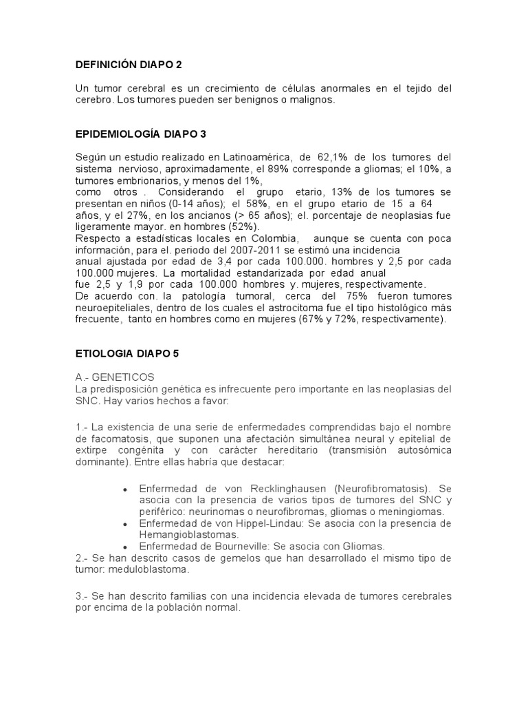 Tumores Supratentoriales | PDF | Tumor cerebral | Cáncer