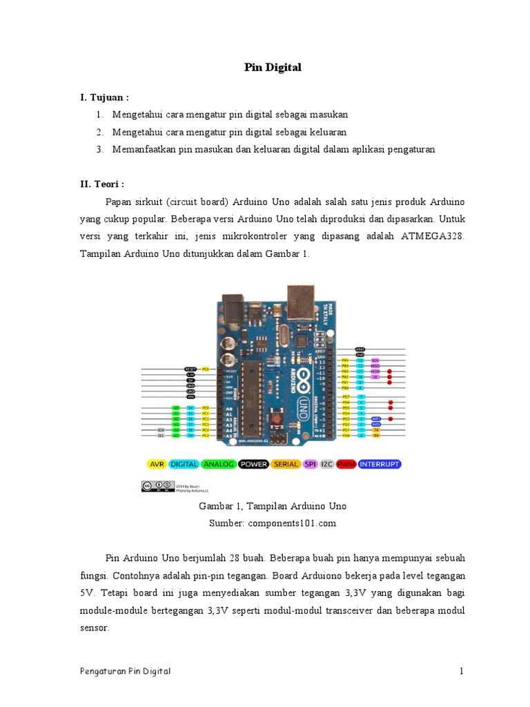 Fungsi dan Pengaturan Pin Digital Arduino | PDF | Komputer