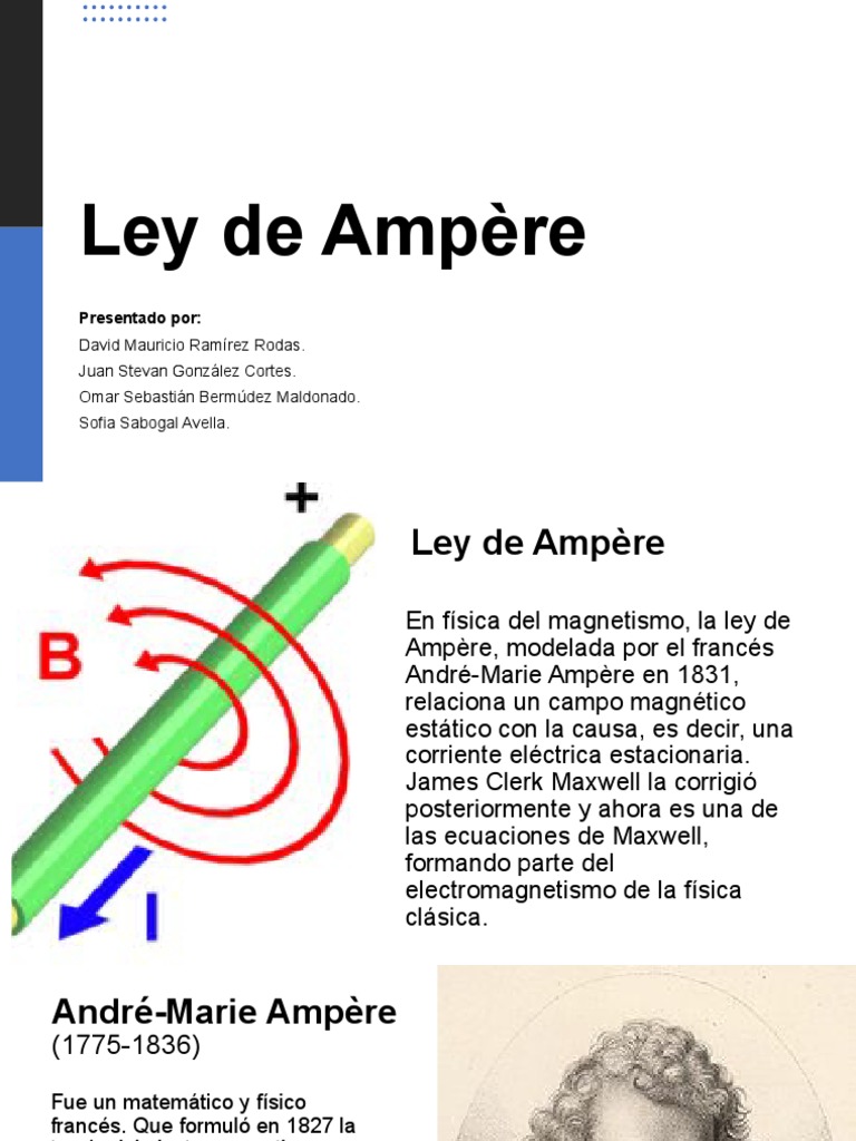 Ley de Ampère | Descargar gratis PDF | Electromagnetismo | Física Matemática