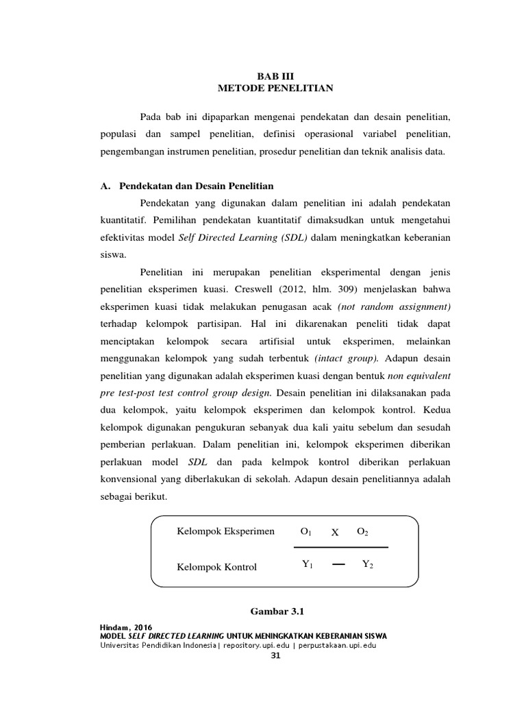 Definisi Operasional Model SDL Dan Keberanian | PDF