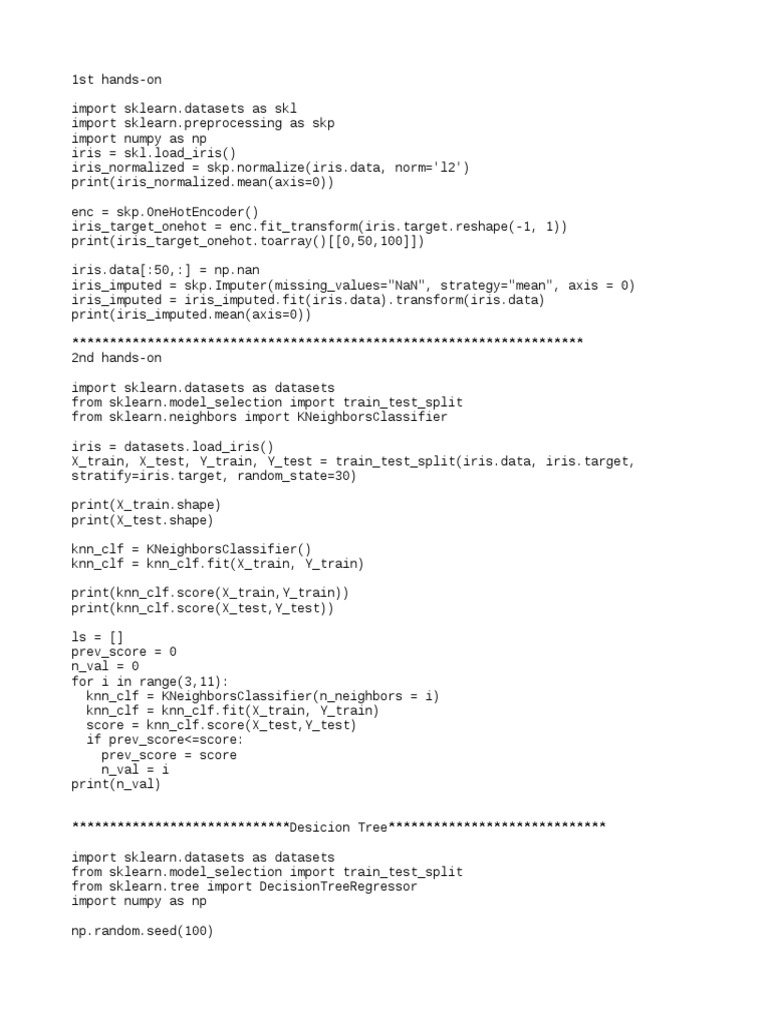 Machine Learning Techniques With Scikit Learn Pdf Cybernetics