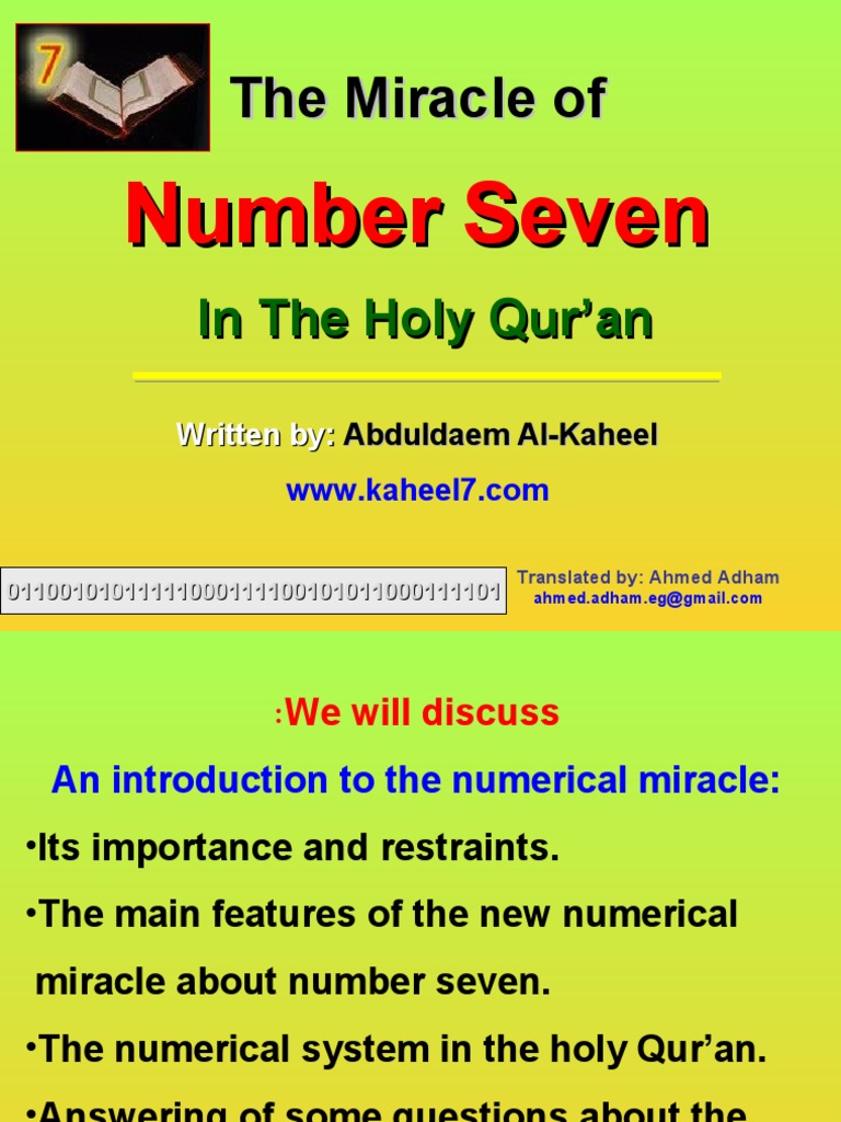 The Miracle of Number Seven | PDF | Islam | Quran