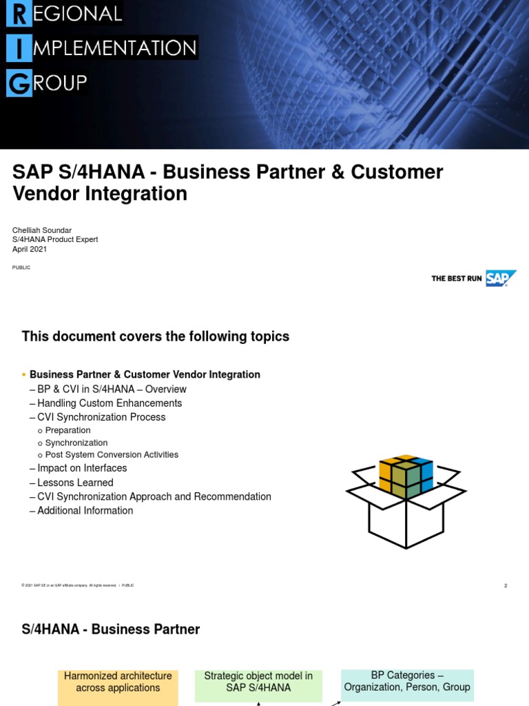 Customer-Vendor Integration (CVI) | PDF | Enterprise Resource Planning ...