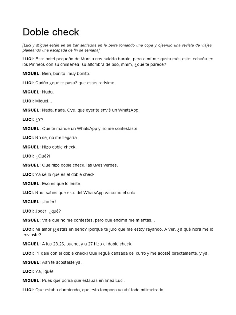 Doble Check | PDF